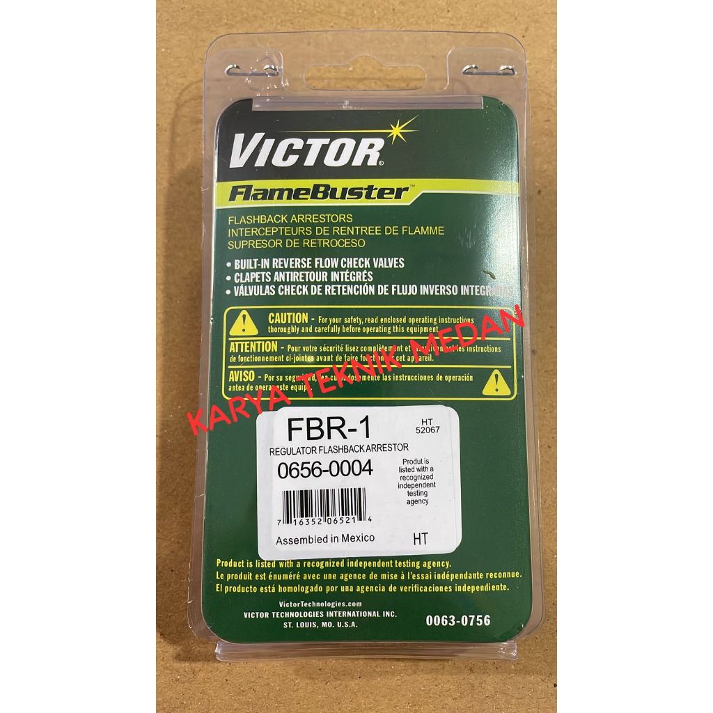 Jual FLASHBACK VICTOR / REGULATOR FBR-1 / REGULATOR FLASHBACK ARRESTOR ...