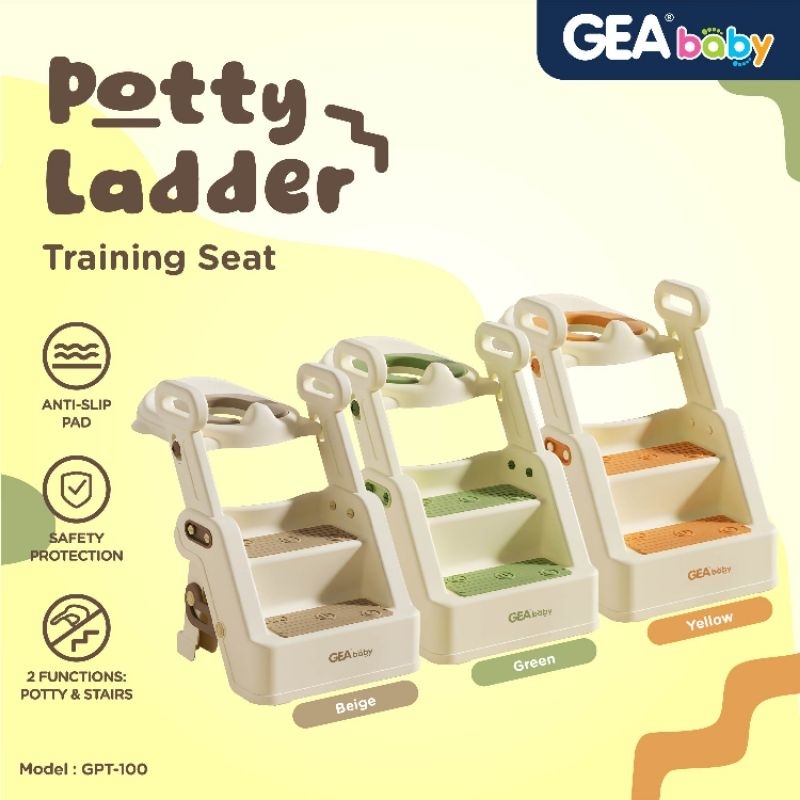 Jual GEA Baby Potty Stair (GPT-100) Foldable Potty Training Ladder ...