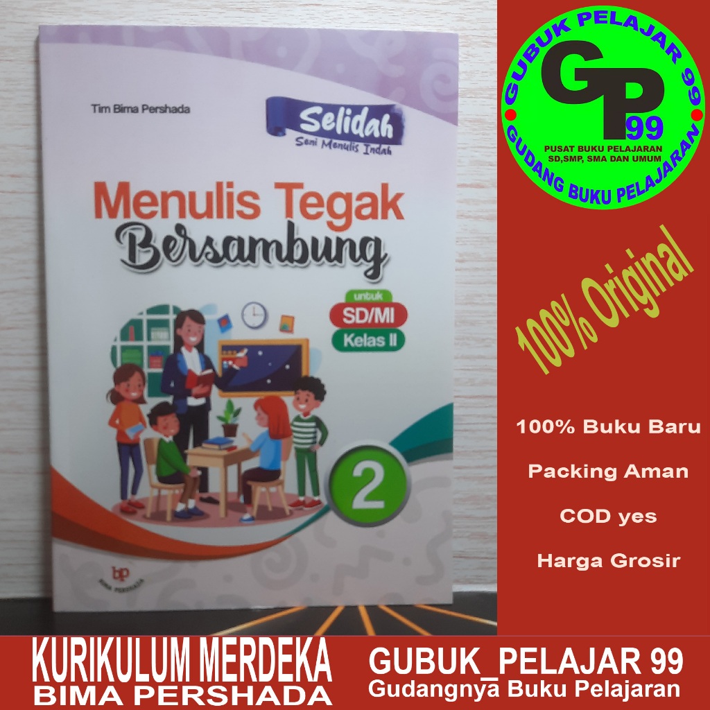 Jual Menulis Tegak Bersambung (Selidah) Seni Menulis Indah Untuk Kelas ...