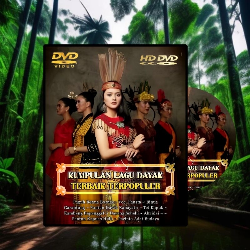 Jual Kaset DVD Vidio Lagu Daerah Kalimantan Dayak Terbaik Terpopuler ...