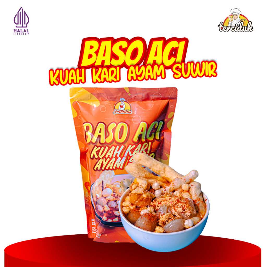 Jual Baso Aci Kari Ayam Suwir Kuah Kari Extra Pedas - Terciduk Food ...
