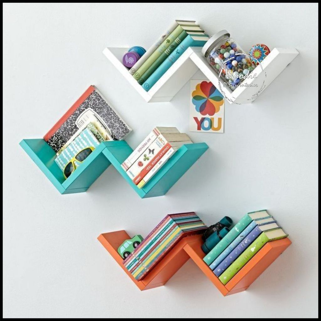 Jual Hiasan Dinding Rak Buku Model Modern Huruf W Terbaru Murah ...