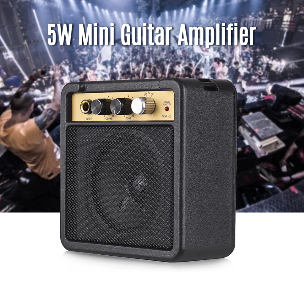 Jual PUSAT TS Speaker Amplifier Gitar listrik akustik Mini Elektrik 5W ...