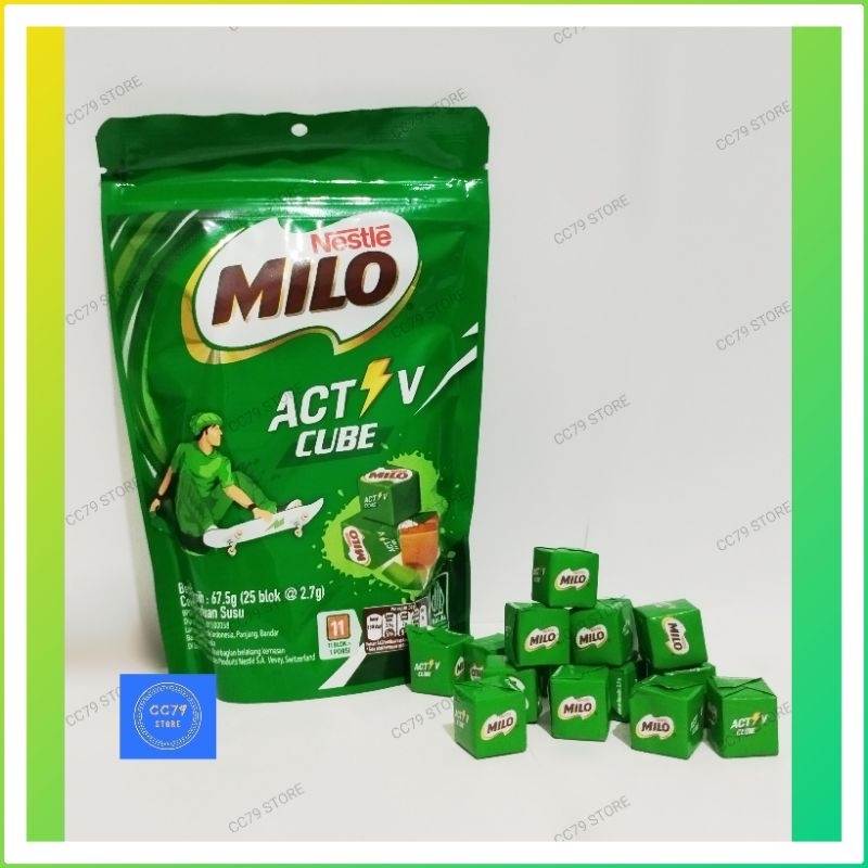 Jual Nestle Milo Activ Cube Pouch isi 25 pcs | Shopee Indonesia