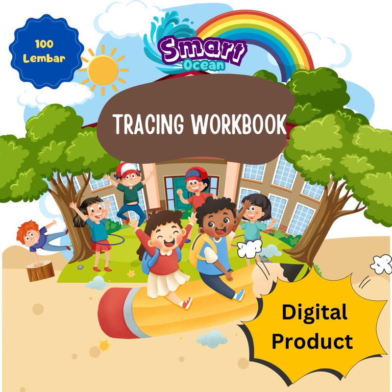 Jual SmartOcean Tracing Workbook - 100 Lembar Aktivitas Media Belajar Printable Anak Usia 1-5 ...