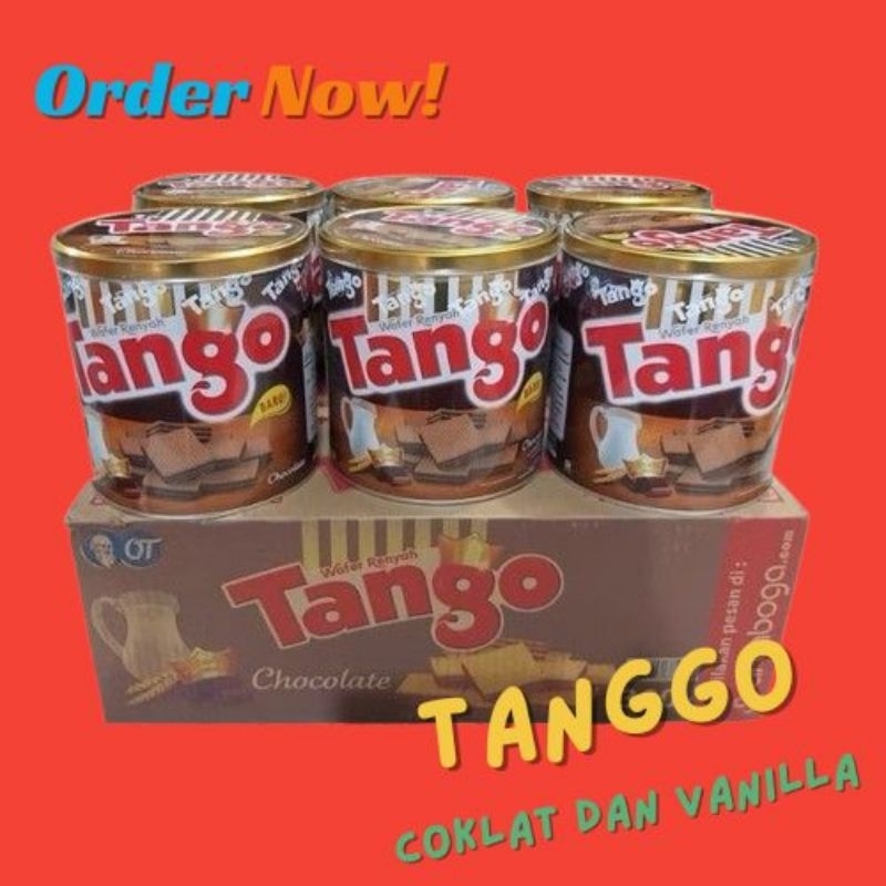 Jual Wafer Tanggo Kaleng 270 gram- Varian Coklat dan Vanilla | Shopee ...