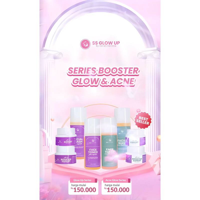 Jual PAKET SERIES BOOSTER GlOW UP EXPERT & ACNE TREATMENT KEMASAN ...