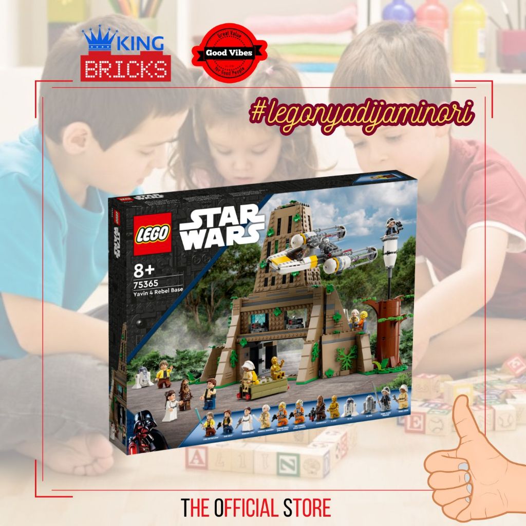 Jual LEGO Original STAR WARS 75365 Yavin 4 Rebel Base - Mainan Anak ...