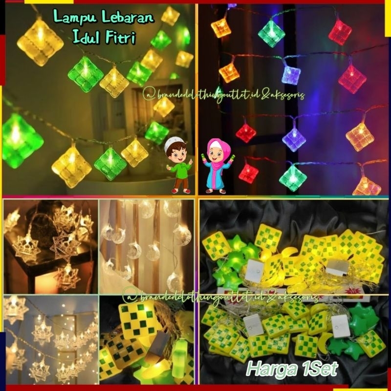 Jual LAMPU LED IDUL FITRI TERBARU / LAMPU KETUPAT SABIT BINTANG / LAMPU ...