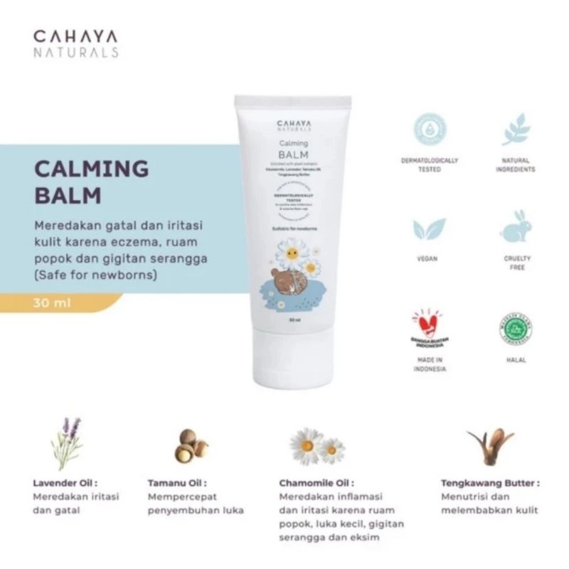 Jual Cahaya Natural Calming Balm (Eczema & Rash Cream)60 ml | Shopee ...