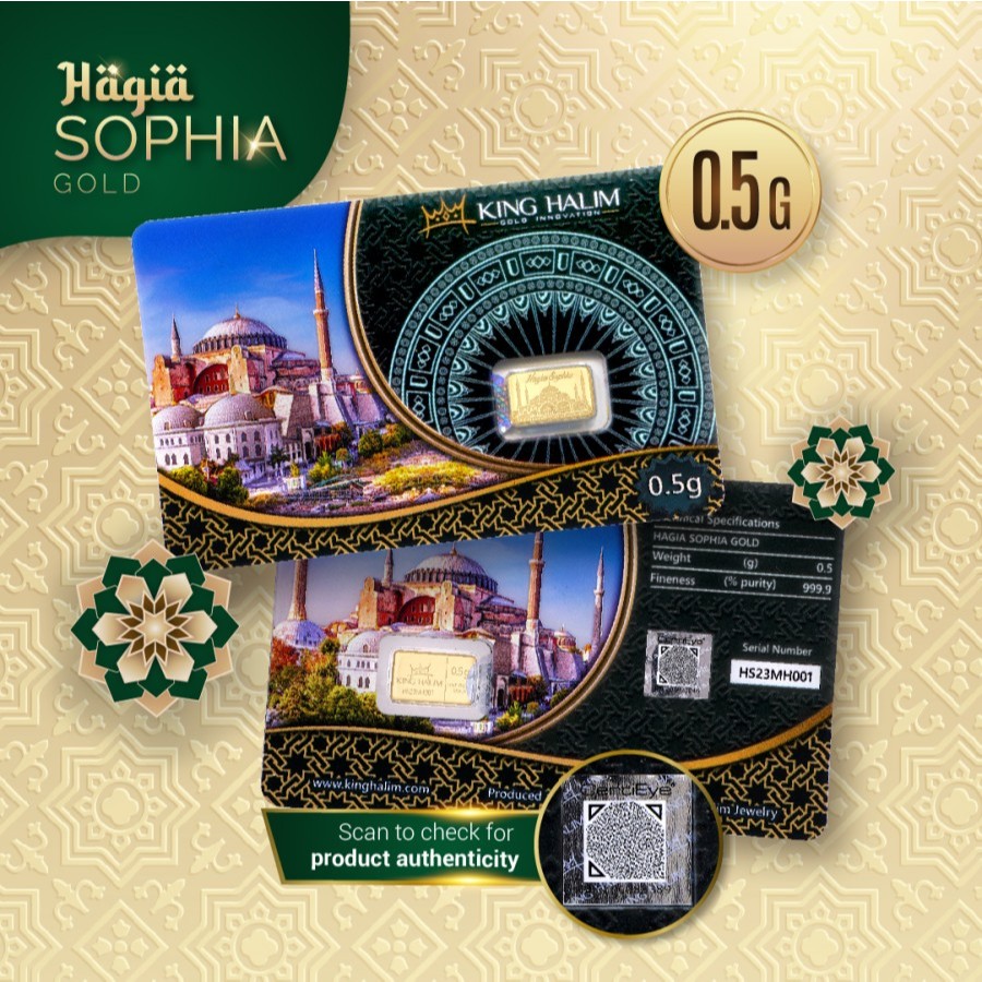 Jual Logam Mulia King Halim - Islamic Series - Hagia Sophia 0,5 gr & 1 ...