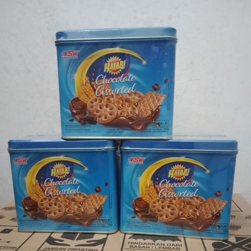Jual Hatari chicolate assorted kaleng segi 350gr | Shopee Indonesia