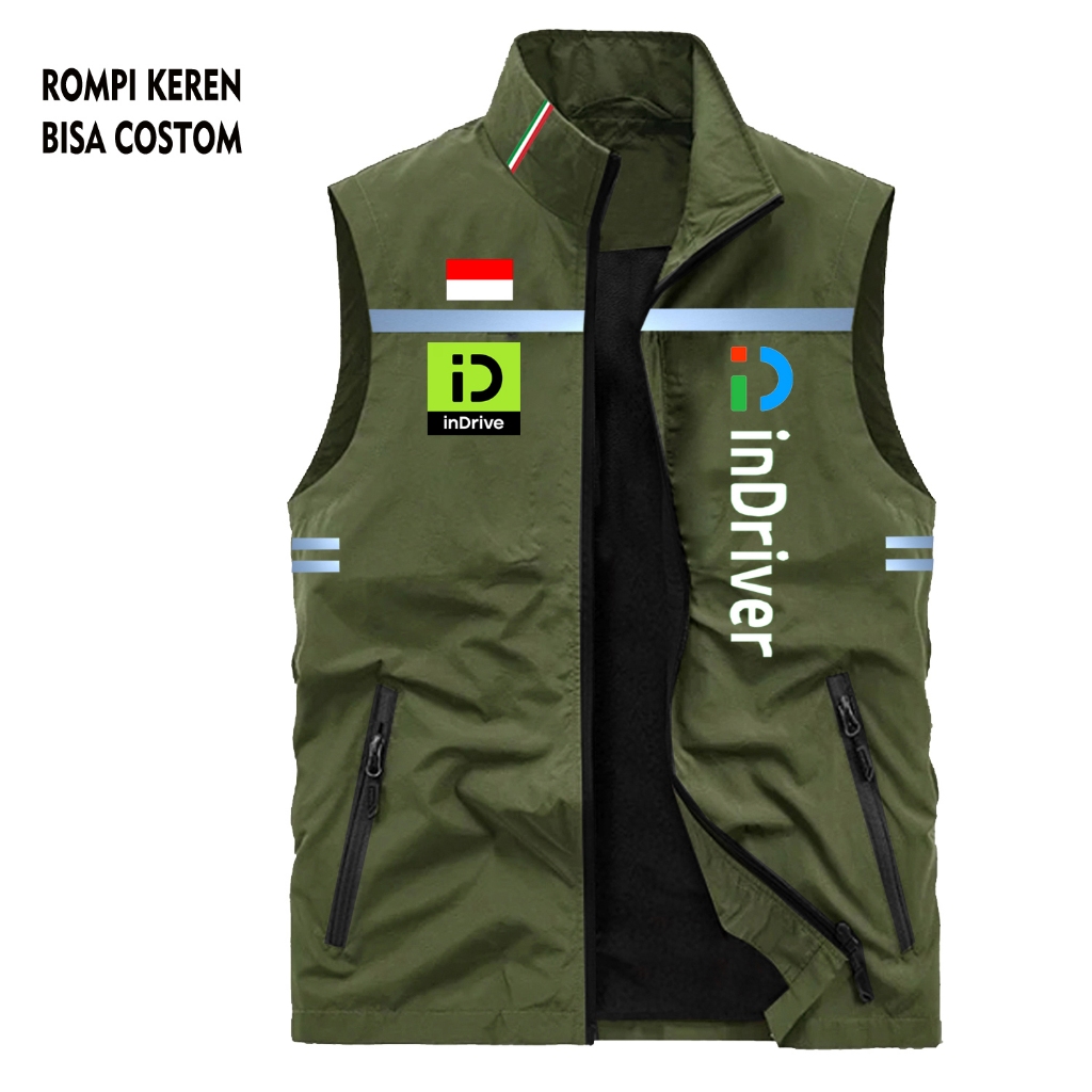 Jual Indriver - Rompi Driver Ojol Parasut, Rompi Pria Waterproof, Rompi ...