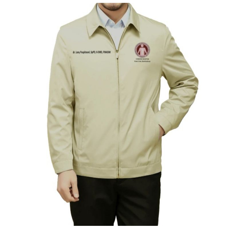 Jual jasket pria instalasi free logo/jas semi jaket/jaket pria | Shopee ...