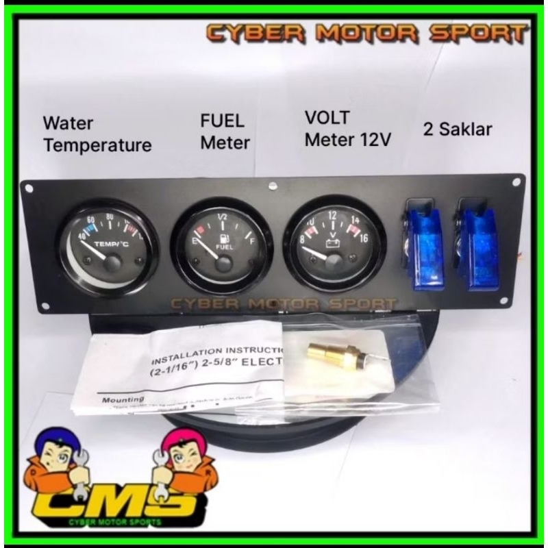 Jual gauge speedometer universal 12v 24v . pengukur kecepatan kendaraan ...