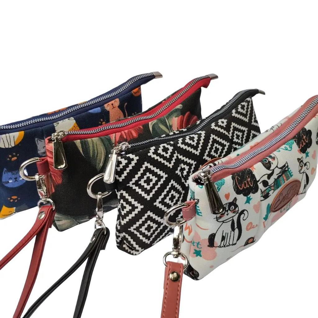 Jual DOMPET POUCH WANITA HP DAN UANG BY ENBI kanvas motif model Terbaru ...