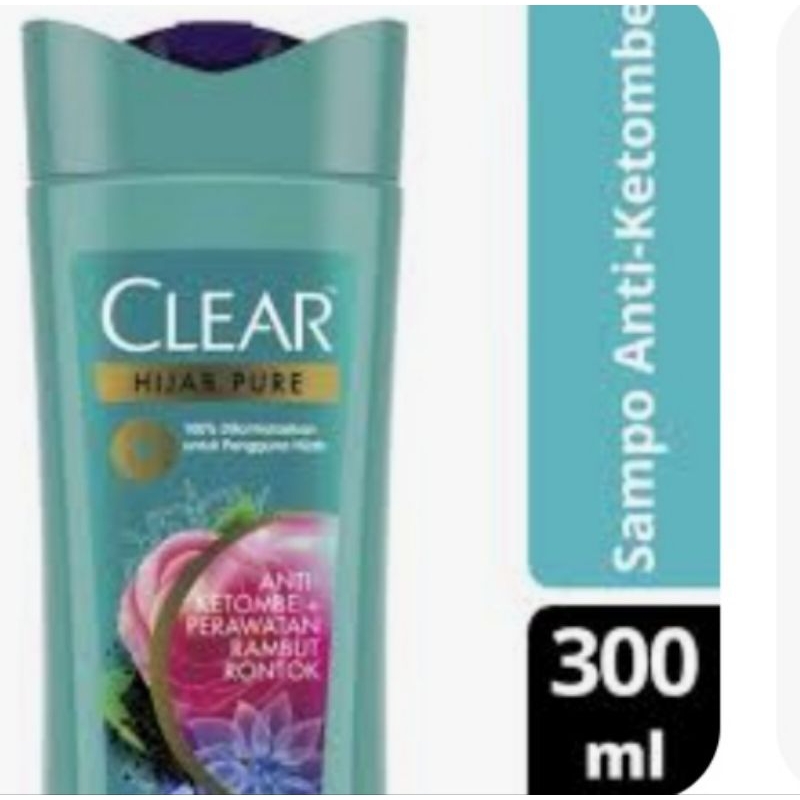 Jual SHAMPOO CLEAR HIJAB PURE ANTI KETOMBE DAN RONTOK 300ML | Shopee Indonesia