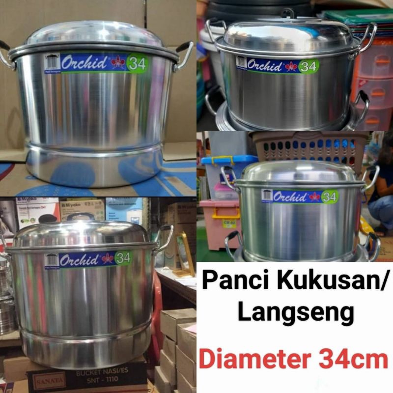 Jual langseng nasi dandang nasi panci langseng panci kukusan ORCHID 34 ...