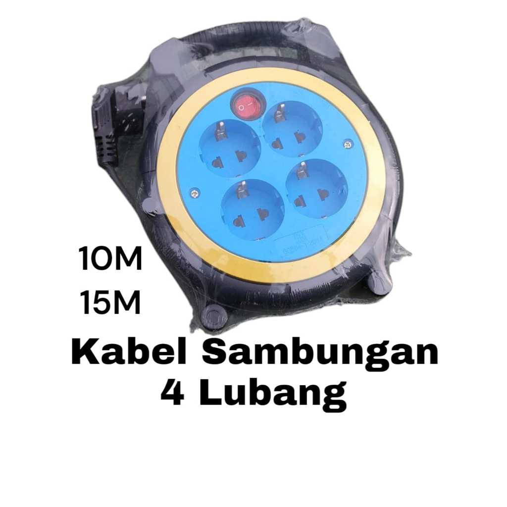 Jual Kabel Sambungan Roll Gulung 4 Lubang Stop Kontak Colokan | Shopee ...