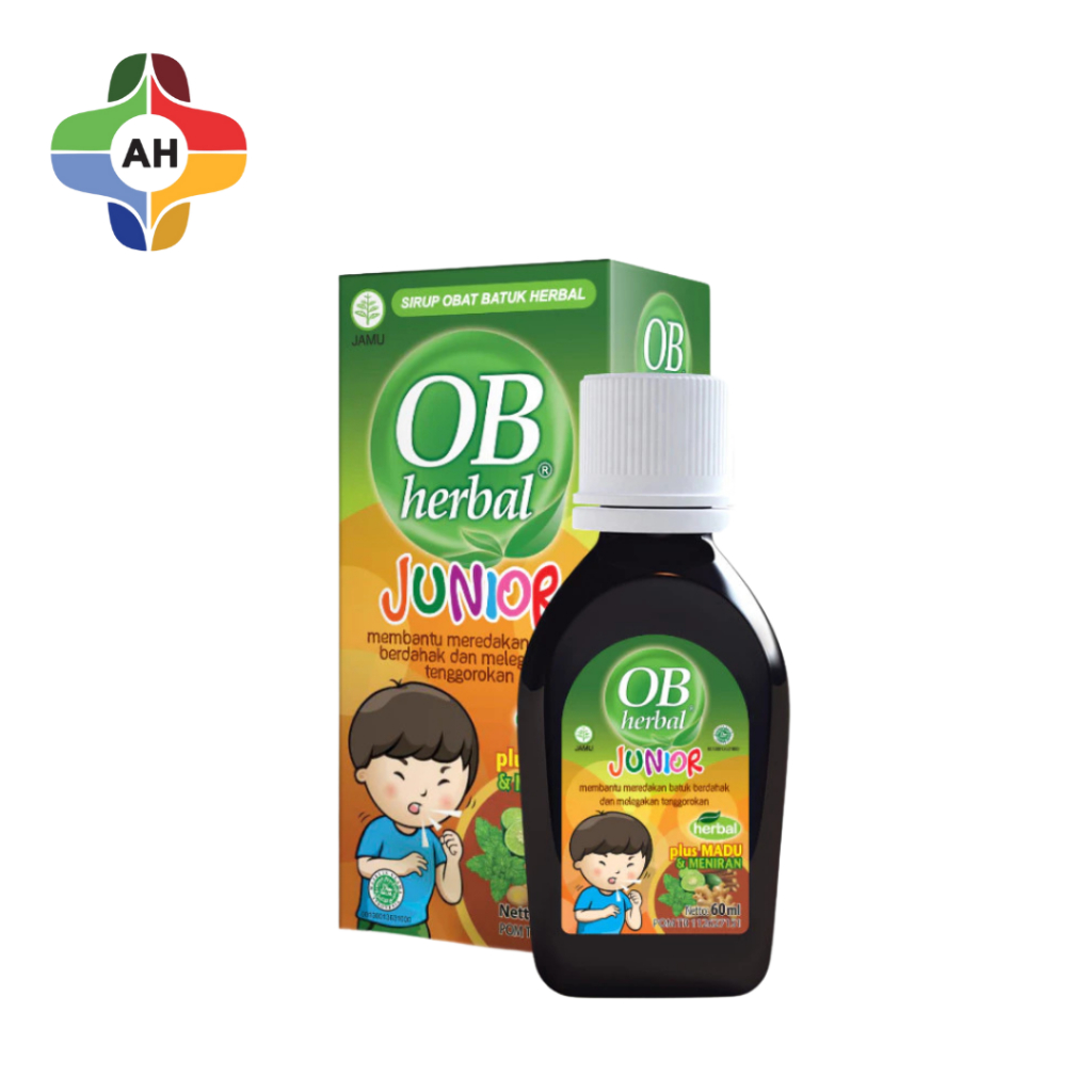 Jual OB Herbal Junior 30 mL | 60 mL - Sirup Obat Batuk Anak / Apotek ...