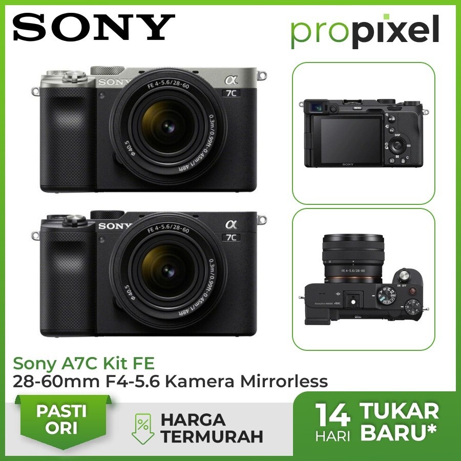 Jual Sony A7C Kit FE 28-60mm F/4-5.6 Garansi Resmi | Shopee Indonesia