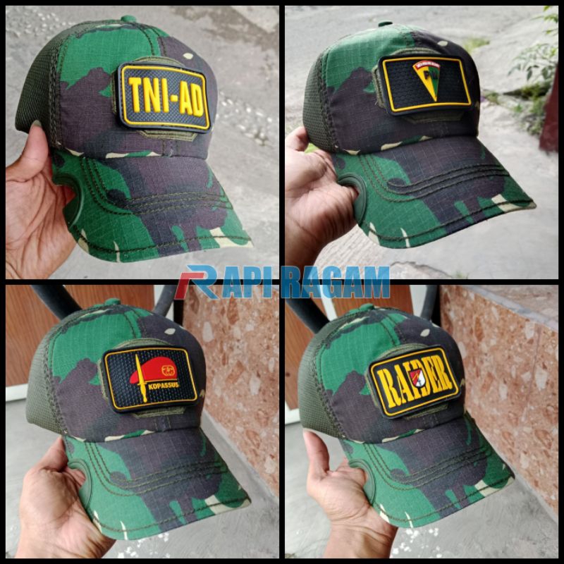 Jual Topi TNI (tni ad, pm, raider, kopassus) | Shopee Indonesia