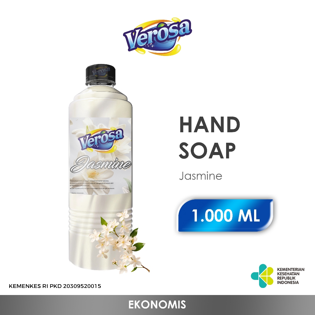 Jual Verosa Hand Soap 1 Liter Jasmine Sabun Cuci Tangan Jasmine 1000 ML ...