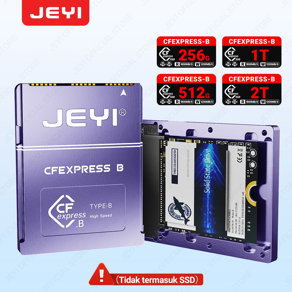 Jual JEYI 2230 M.2 NVMe SSD ke CFE Type-B Adaptor Tembaga Murni, Kartu Memori Ekspansi CFexpress ...