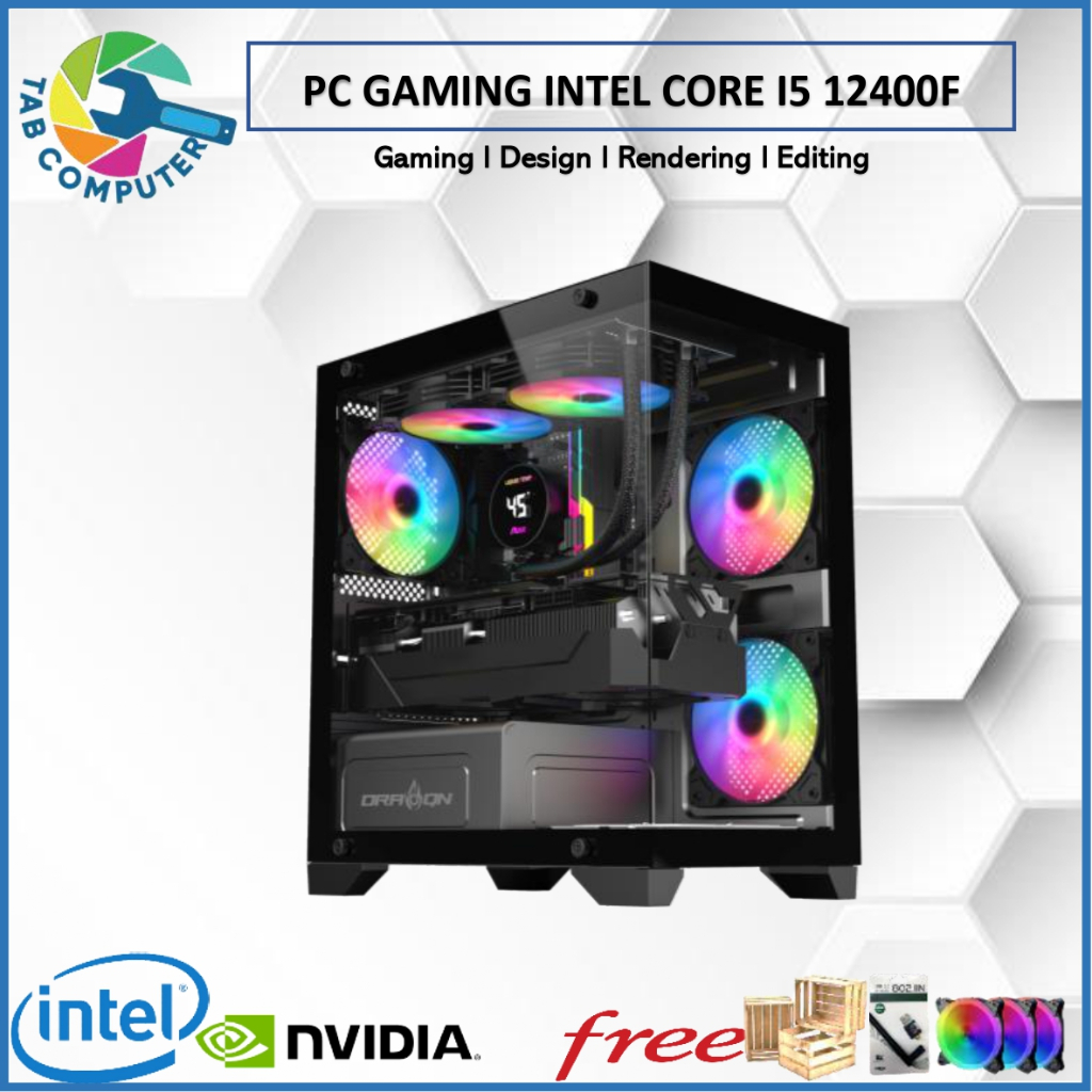 Jual PC Gaming Intel Core i5 12400F RTX 3050 8GB RAM DDR5 32GB NVMe | Shopee Indonesia