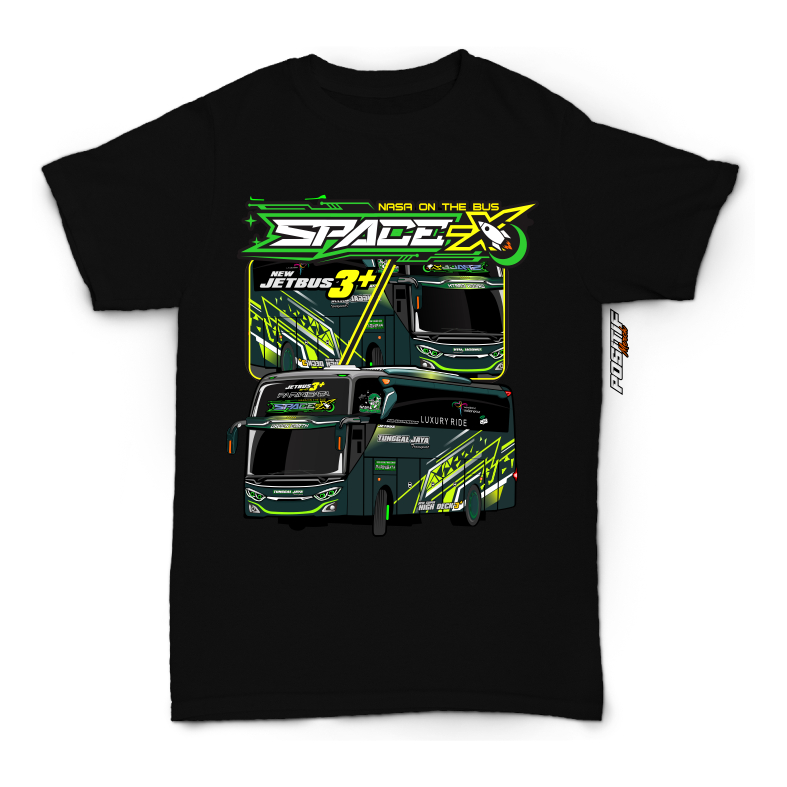 Jual Baju Kaos Bus Anak Laki-Laki Bus Mania Space X Tunggal Jaya ...
