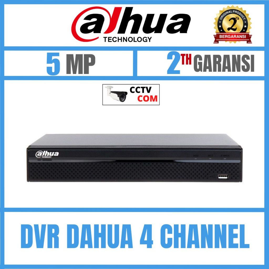 Jual DVR XVR 4 CHANNEL DAHUA 5MP HDCVI | Shopee Indonesia