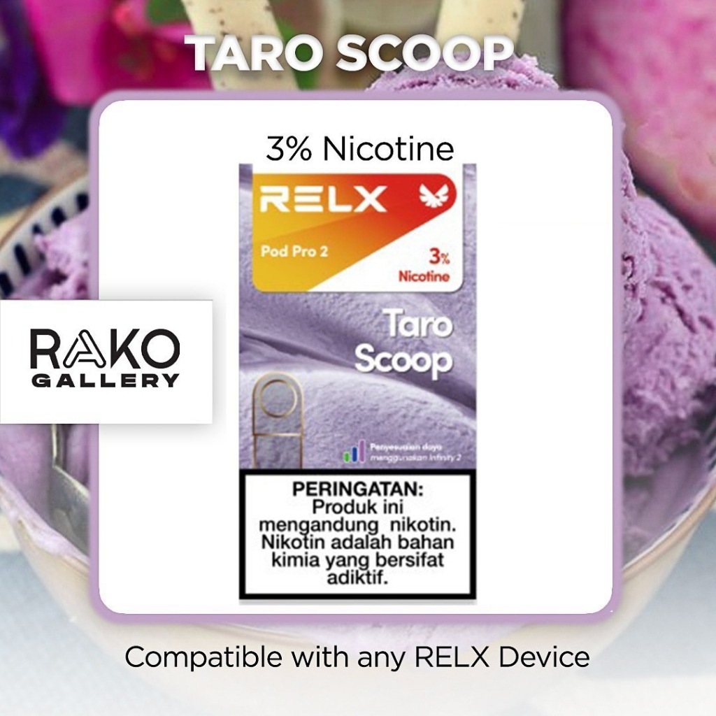 Jual Relx Infinity Essential Artisan Pod Pro Taro Scoop | Shopee Indonesia