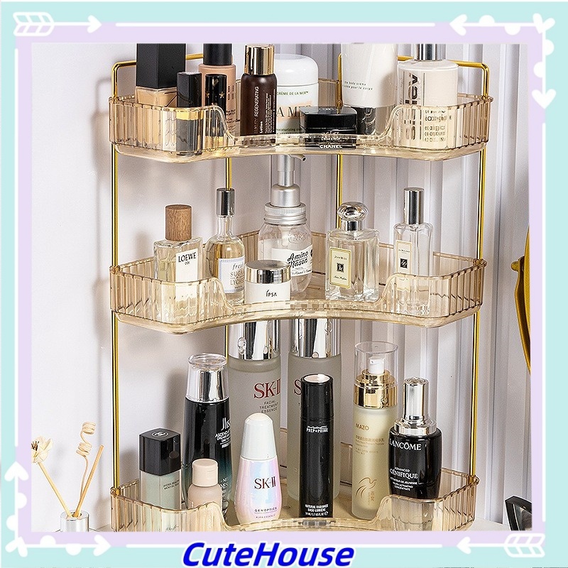 Jual Rak Kosmetik Aesthetic Tempat Make Up Aesthetic Tray Aesthetic Rak ...