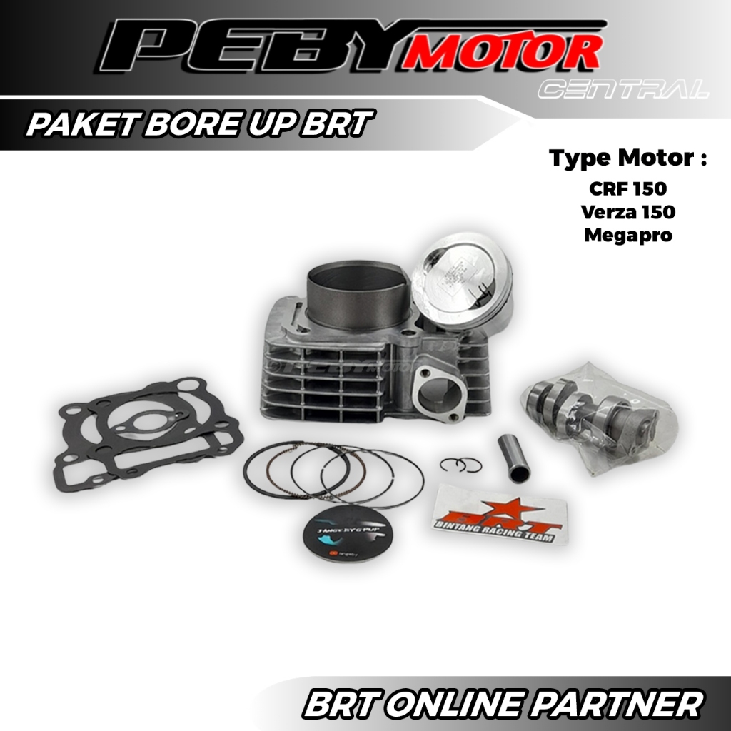 Jual Paket Bore Up BRT New Megapro Verza 150 CRF 150 | Shopee Indonesia