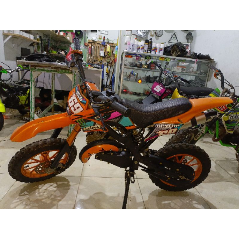 Jual Motor Trail Mini Trail LENKA 2 tak 50 cc | Shopee Indonesia