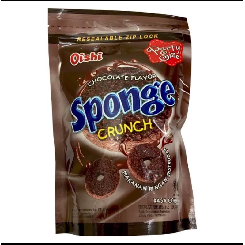 Jual Oishi Sponge Crunch Coklat 100 g | Shopee Indonesia