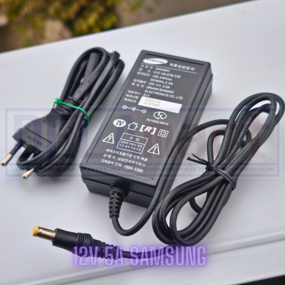 Jual Adaptor 12V 5A Original SAMSUNG KOREA / Adaptor 12Volt 5Ampere ...