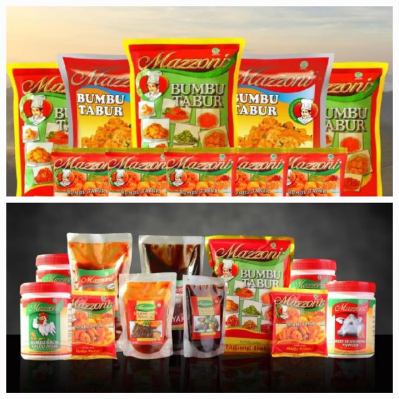 Jual Mazzoni Bumbu Tabur Rasa Balado/Rumput Laut/Jagung Manis/Jagung ...
