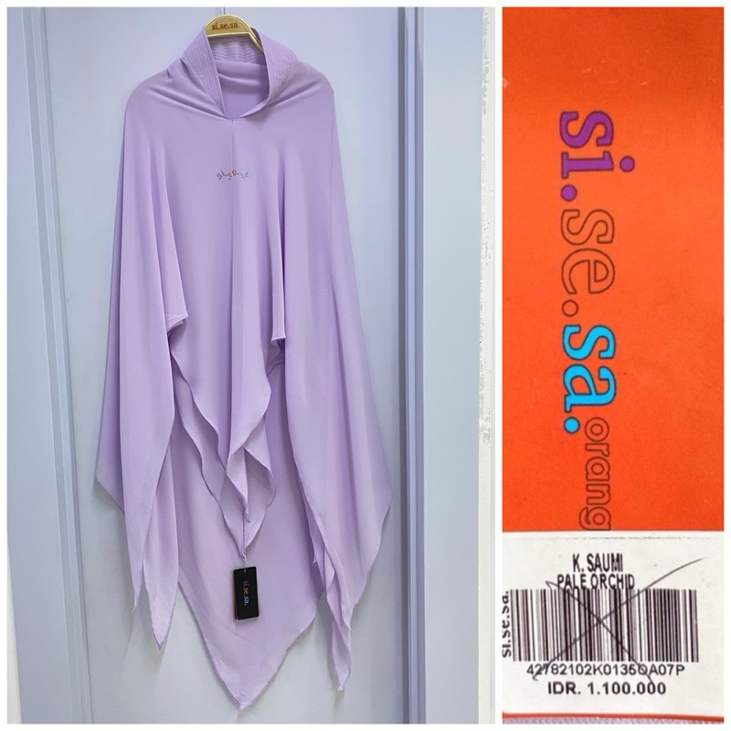 Jual Khimar sisesa saumi pale orchid | Shopee Indonesia