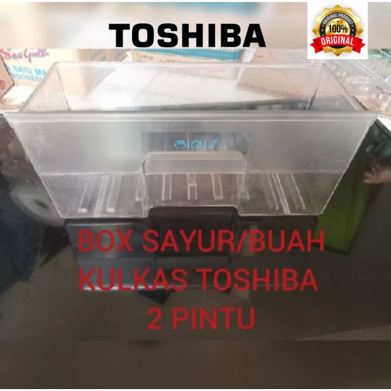 Jual BOX KULKAS.BOX TEMPAT SAYUR/BUAH. KULKAS TOSHIBA GLACIO 2PINTU ...