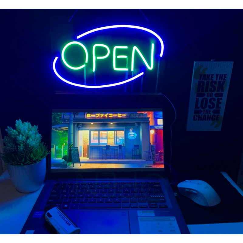 Jual Lampu neon flex tulisan OPEN, neon sign OPEN untuk depan toko ...