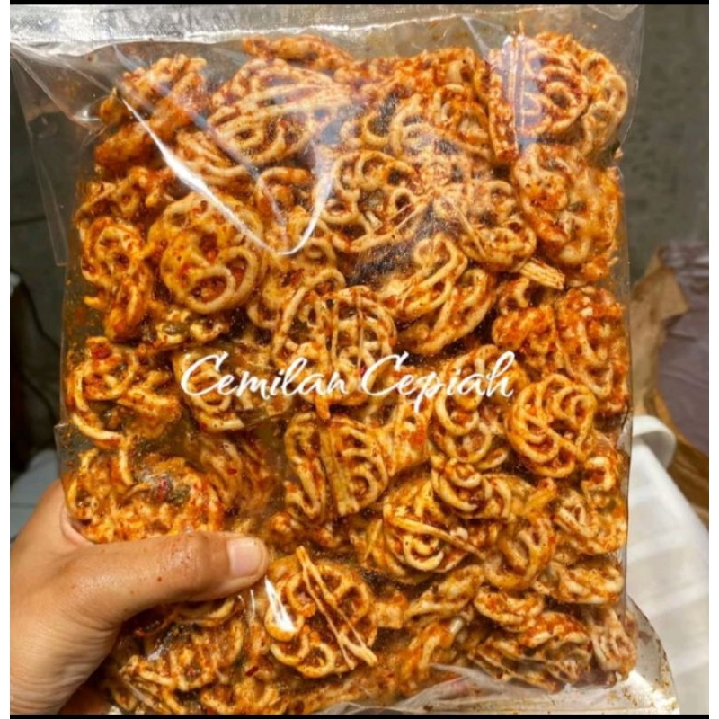 Jual 500 gram seblak kering kerupuk pedo/ kerupuk mawar/ seblak Rafael ...