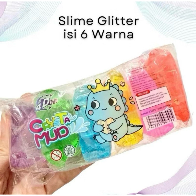 Jual CM-CRYSTAL MUD PERMAINAN MODEL SLIME 6pc | Shopee Indonesia