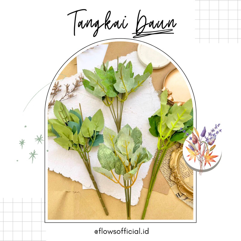 Jual TANGKAI BUNGA DAUN ARTIFICIAL / TANGKAI BUNGA | Shopee Indonesia