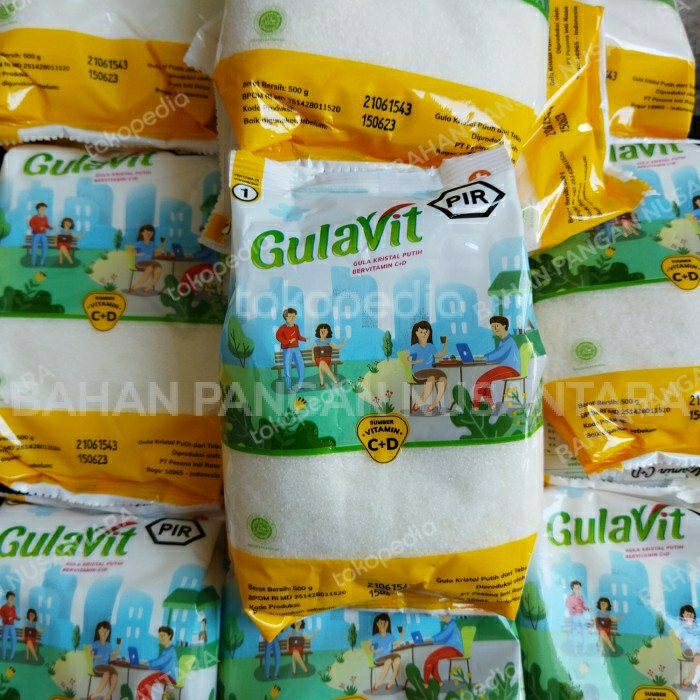Jual gula pasir gulavit 500 gram gula bervitamin c | Shopee Indonesia