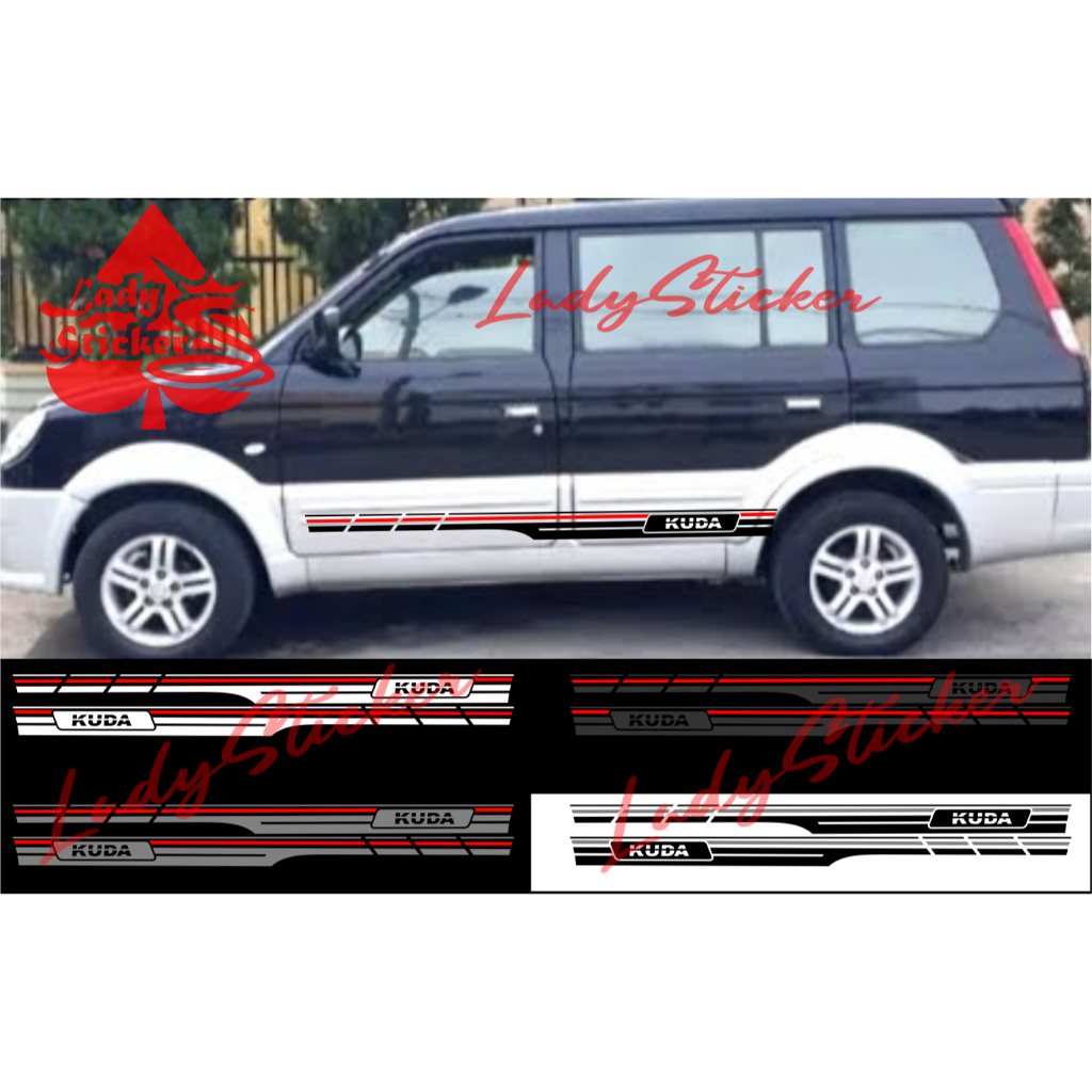 Jual Sticker stiker mobil kuda cutting sticker mobil mitsubishi kuda ...