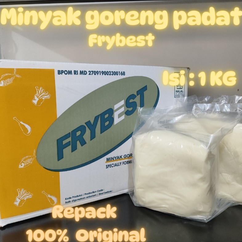 Jual frybest minyak goreng padat repack 1 kg original | Shopee Indonesia