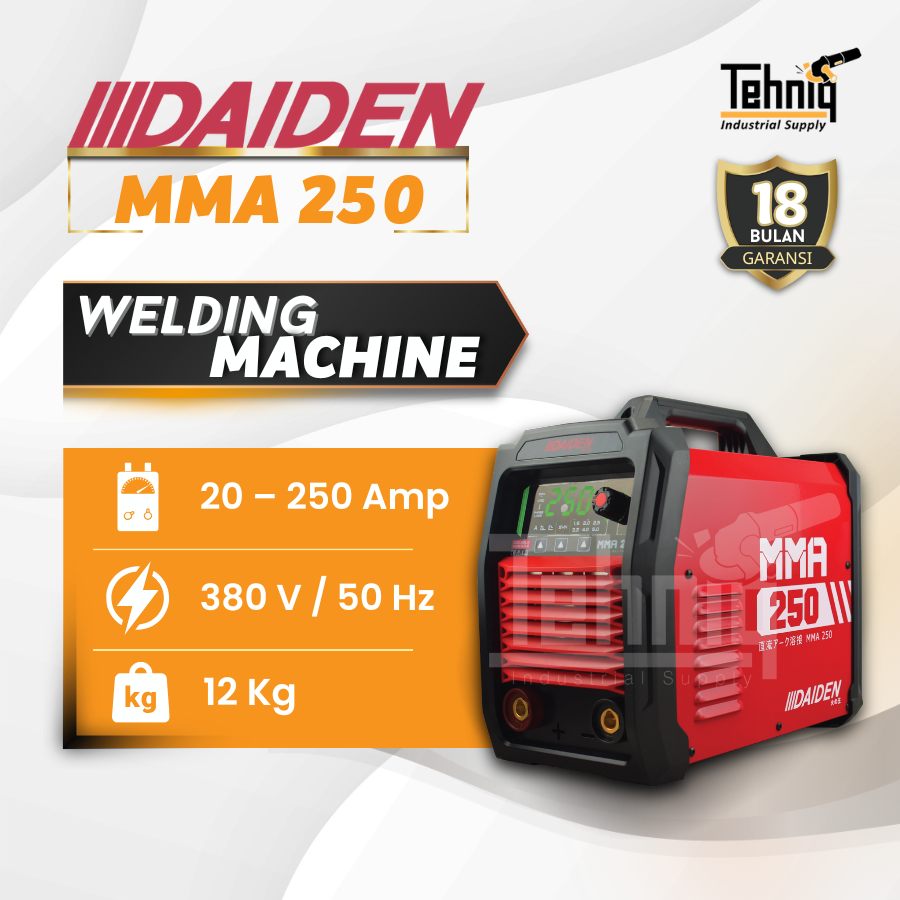 Jual Mesin Las Listrik DAIDEN Inverter Welding IGBT MMA 250 Trafo Las 3 ...