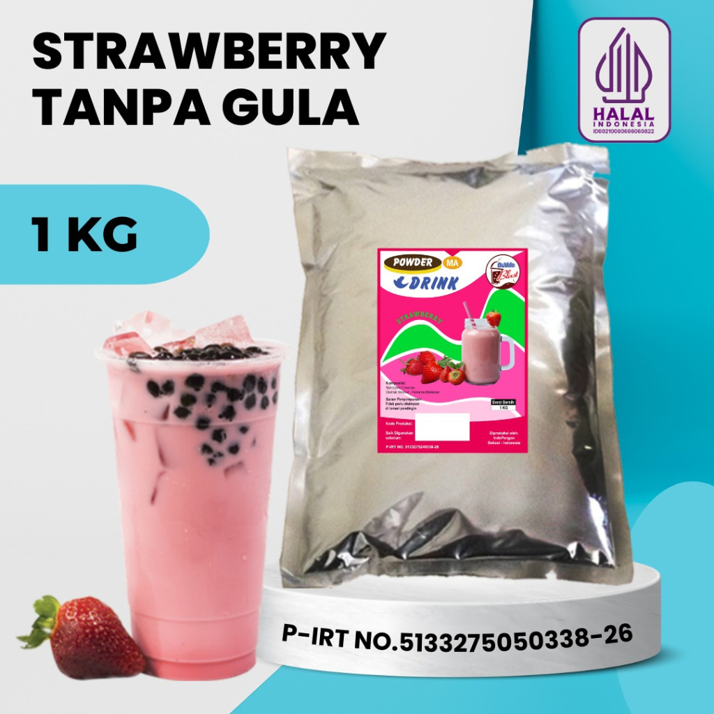 Jual Bubuk STRAWBERRY 1 KG - Powder Rasa Buah Stroberi / Bubuk Minuman ...