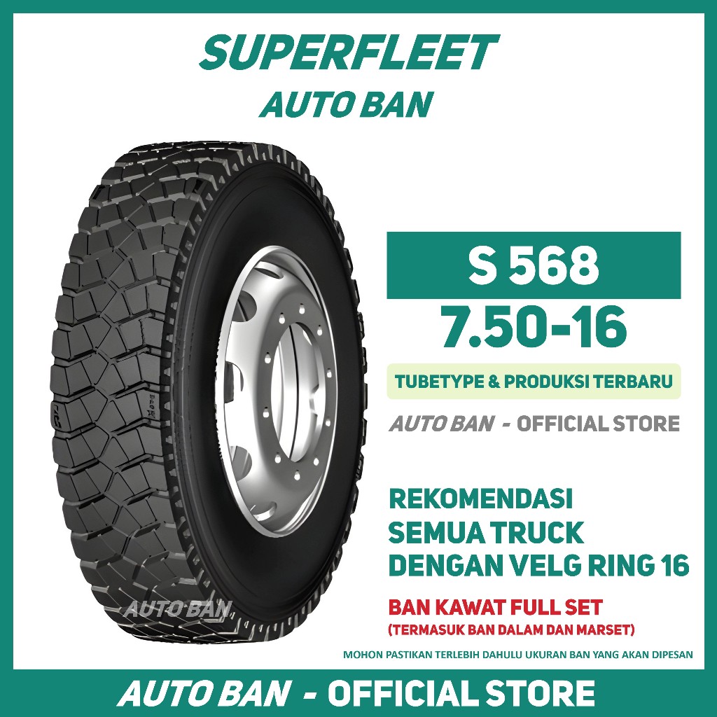 Jual Ban Truk Superfleet S568 750 R16 16 Truck Colt Diesel Canter ...